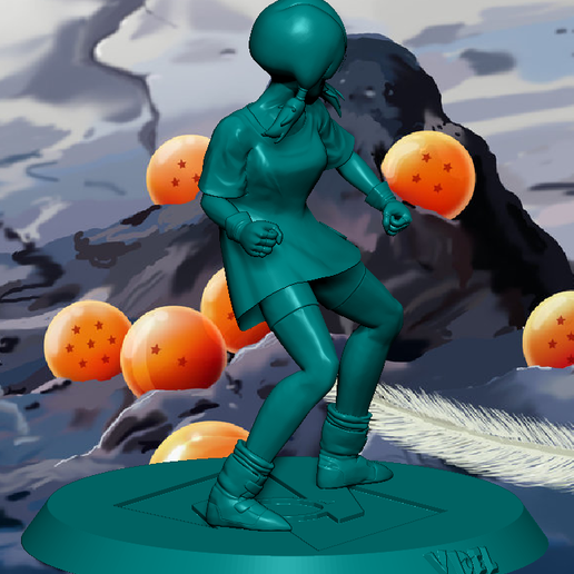 Download 3D printing designs Dragon Ball - Videl ・ Cults