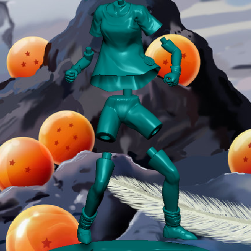 Download 3D printing designs Dragon Ball - Videl ・ Cults