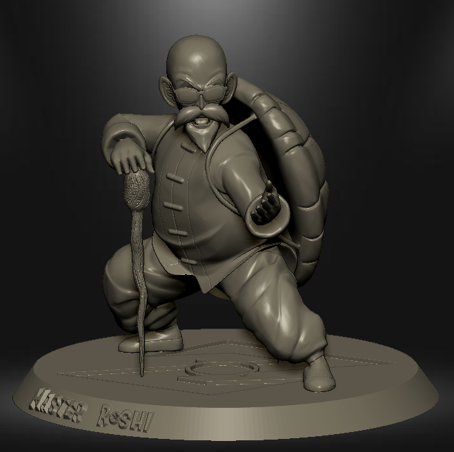 STL file Dragon Ball - Master Roshi・Model to download and 3D print・Cults