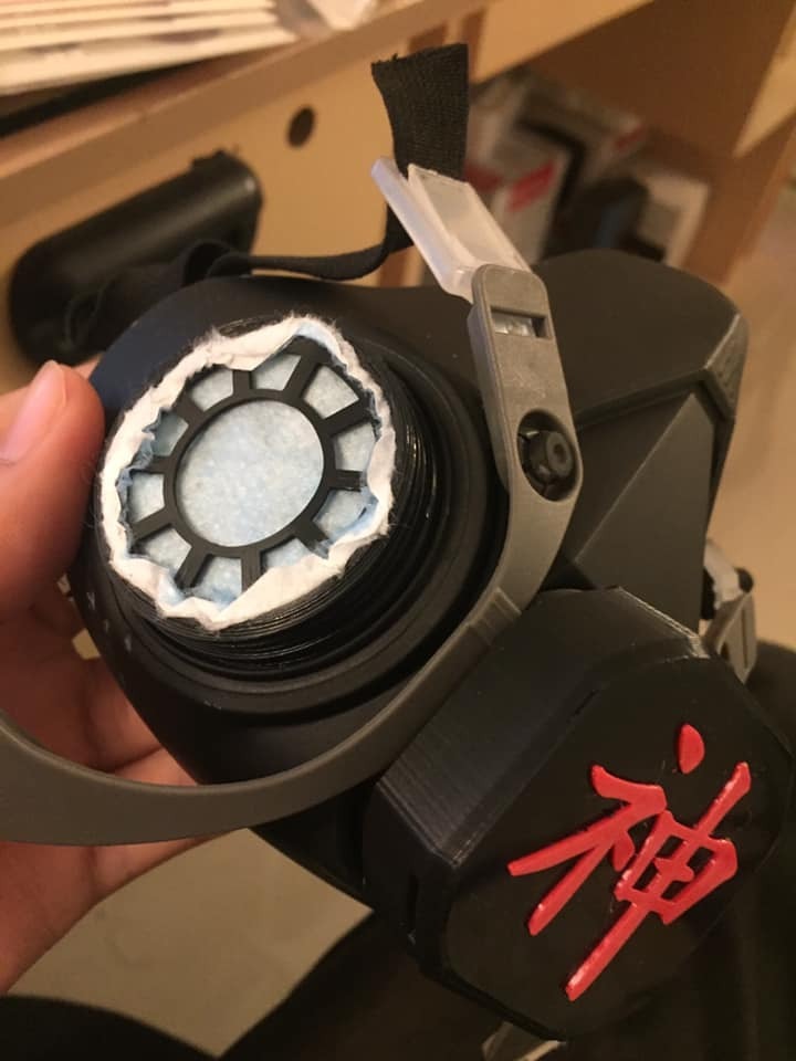 STL file 3M 6200 surgical mask cut out Mod・3D printable model to ...