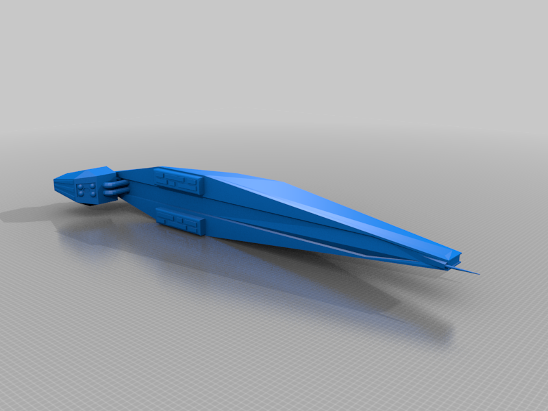 Free STL file Narn - H'Than Bulk Freighter・3D printing template to ...