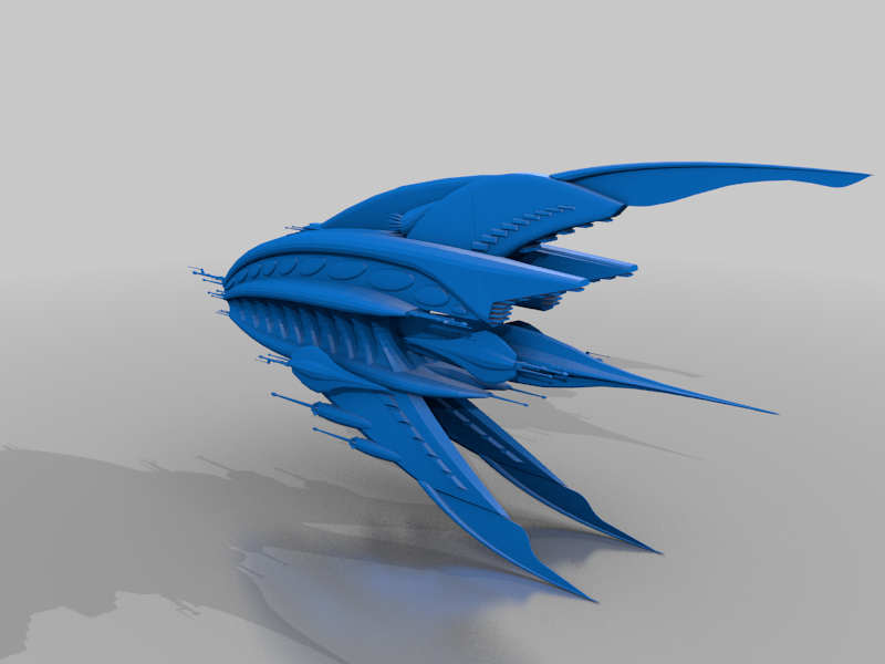 Бесплатный STL файл Minbari - Neroon Class Battlecruiser・Модель для ...