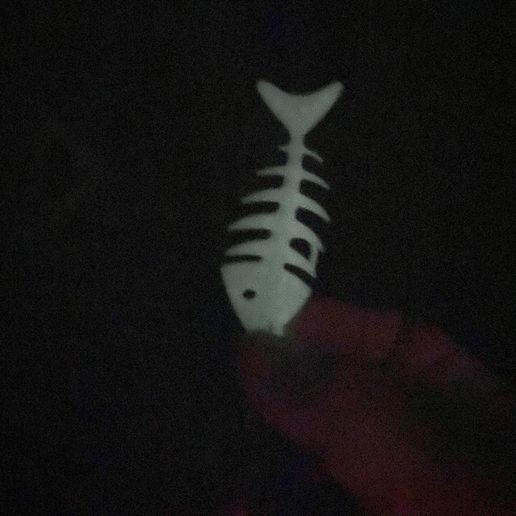 Download STL file Fish bone Keychain • 3D print template ・ Cults