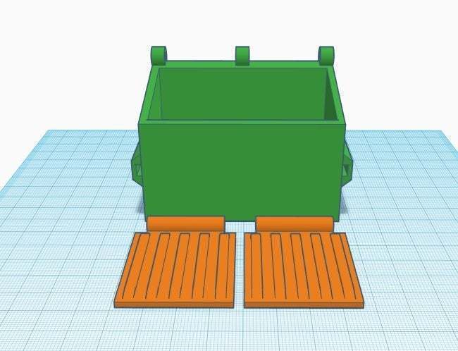 Free STL file Garbage truck dumpster with lids・3D printing design to ...