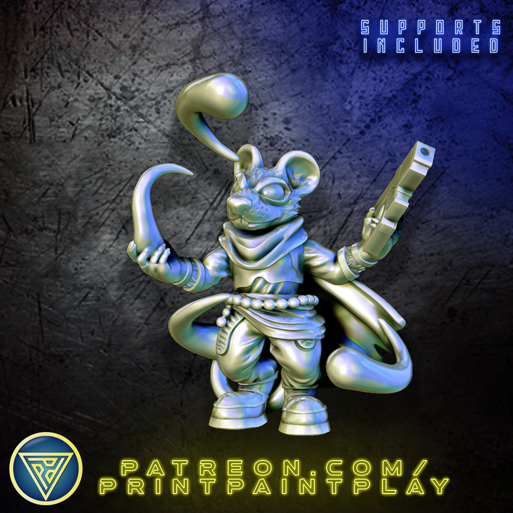 Archivo STL Space Shaman Ratfolk・Plan de impresión en 3D para descargar ...