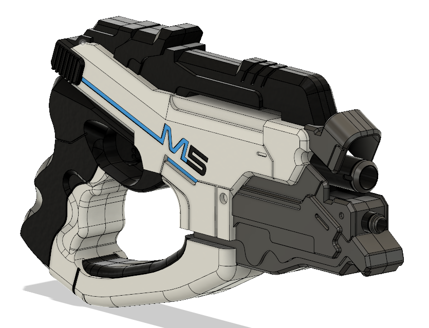 STL file M5 Phallanx Mass Effect Pistol・3D printable model to download ...