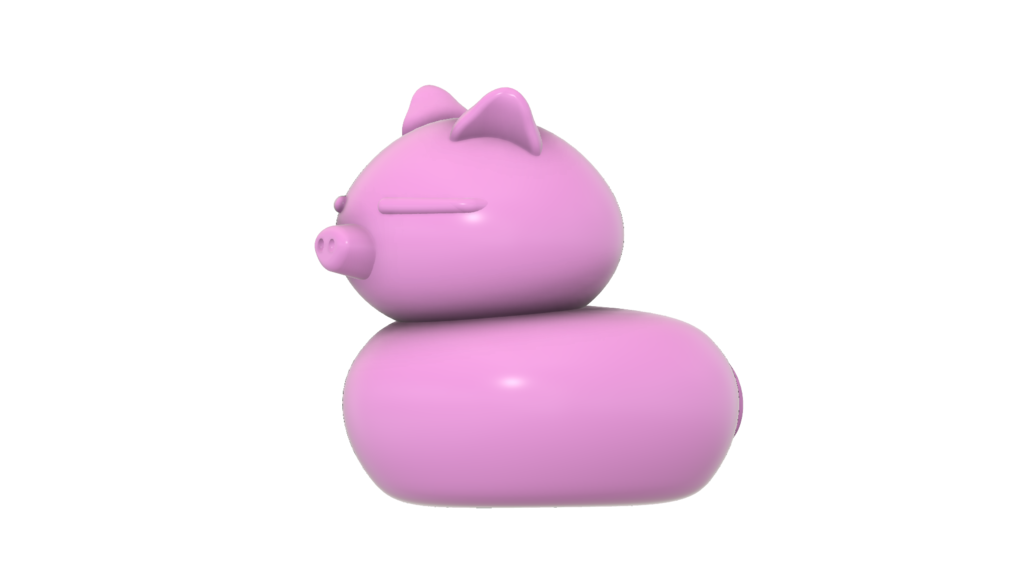 Free STL file Sleeping Piggy (bath toy)・Model to download and 3D print ...