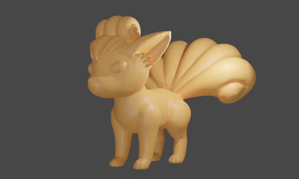 Free 3D file Vulpix ロコン (Pokemon)・Template to download and 3D print・Cults