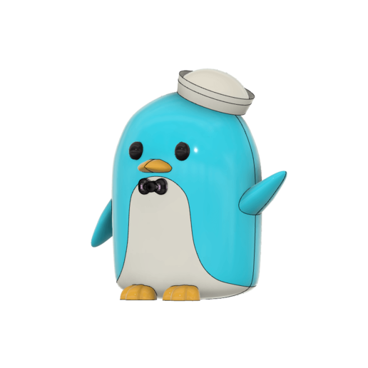 Download free STL file Tuxedo Sam (Hello Kitty's friend) Penguin (タキシード ...