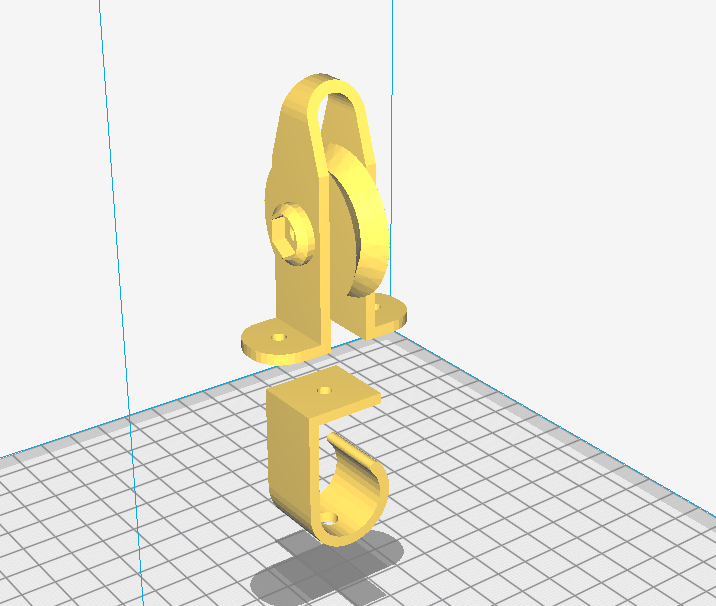 Free STL file guide pulley + holding hook for 3D printer・Object to ...