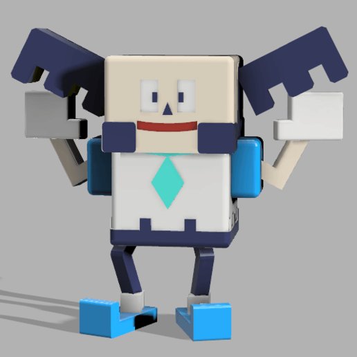 Download free STL file (pokemon quest) Mr.mime galarregion • Model to ...