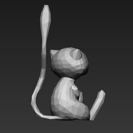 Download 3D printing templates Pokemon Mew LowPoly ・ Cults