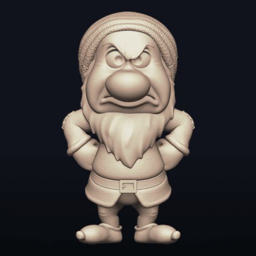 Download OBJ file Grumpy Disney • 3D printer object ・ Cults
