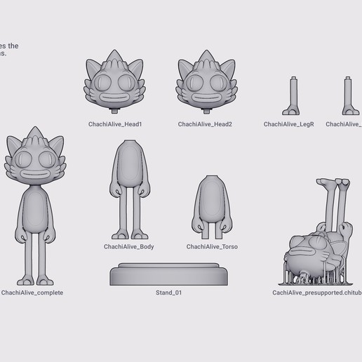 Download 3D printer templates Chachi Alive - Rick and Morty ・ Cults