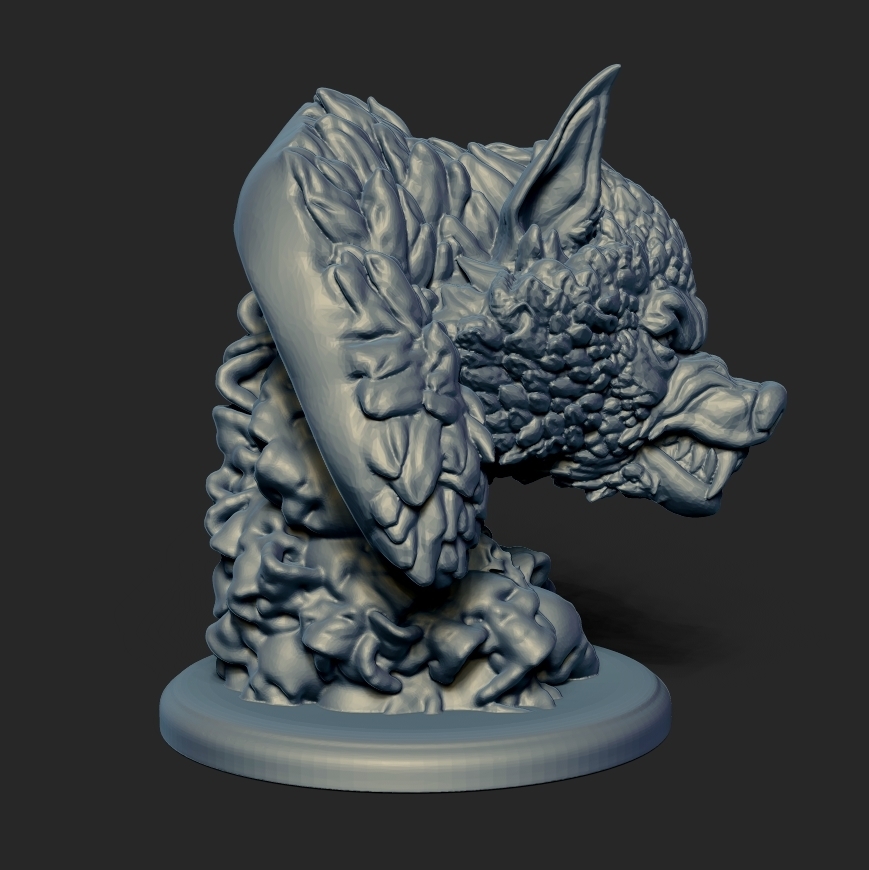 Free STL file Werewolf bust 🐺・Design to download and 3D print・Cults