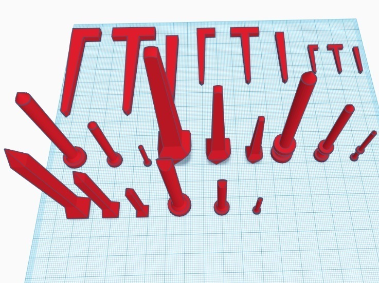 Free STL file 24 Piece Nail Set 💅・Object to download and to 3D print・Cults