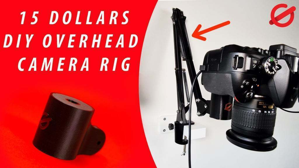 Free STL file Overhead Camera Rig with a mic arm・Model to download and ...