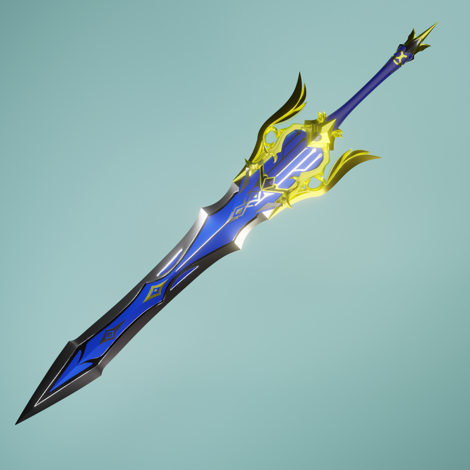 3D file Eula Claymore/Greatsword for Cosplay, Song of Broken Pines ...