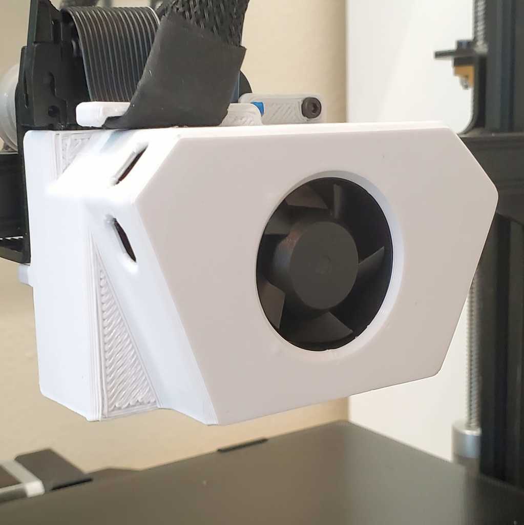 Free STL file CR6 SE - 4020 Extruder Cover - Optional USB Chip LED ...