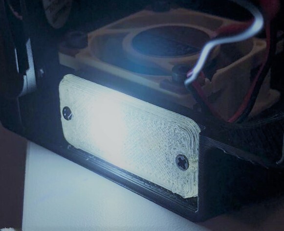 Free STL file CR6 SE - 4020 Extruder Cover - Optional USB Chip LED ...
