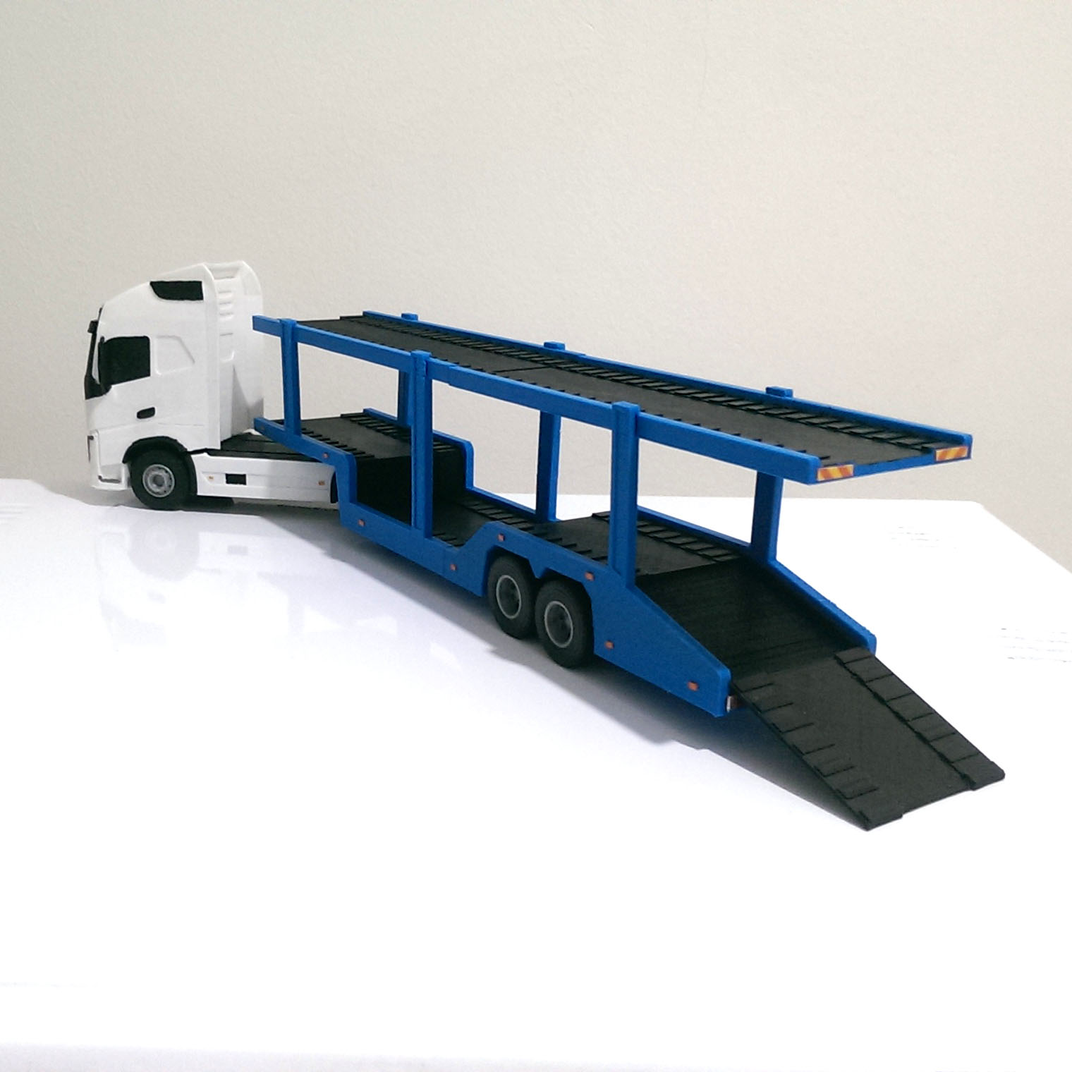 STL file VOLVO TRUCK AND CAR TRANSPORT TRAILER 🚚・Model to download and ...