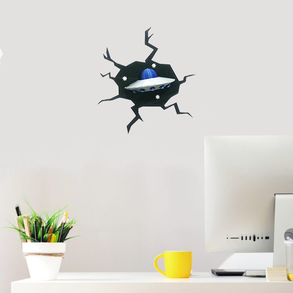 Free STL file UFO WALL ART・3D printing model to download・Cults