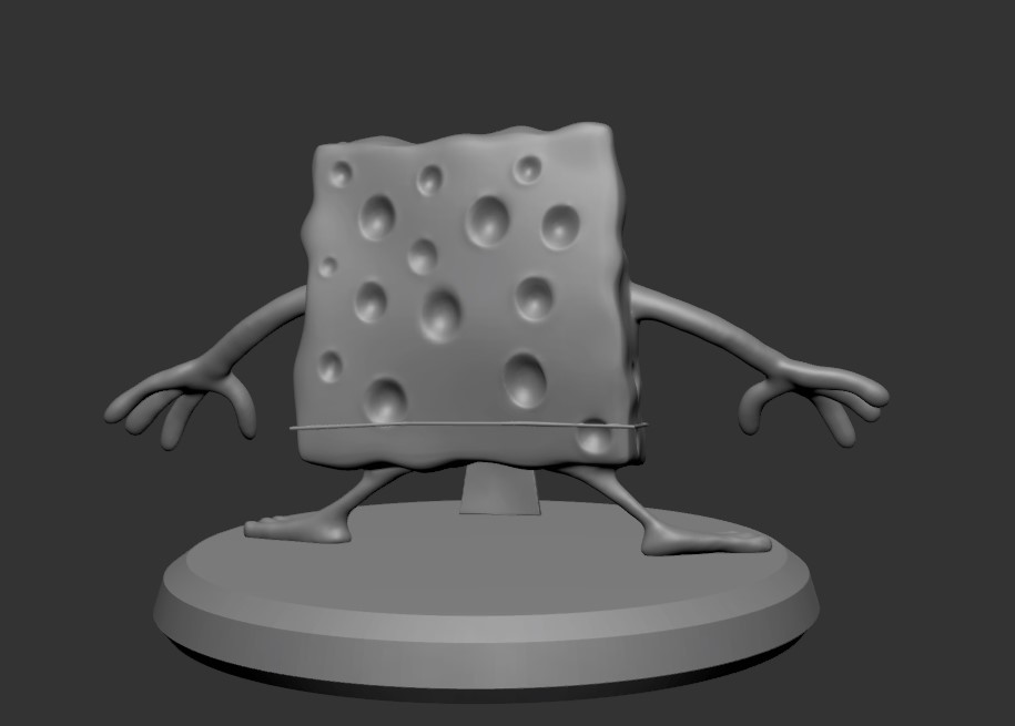 STL 文件 Spongebob Caveman (Spongegar) 🦸・可下载 3D 打印模型・Cults