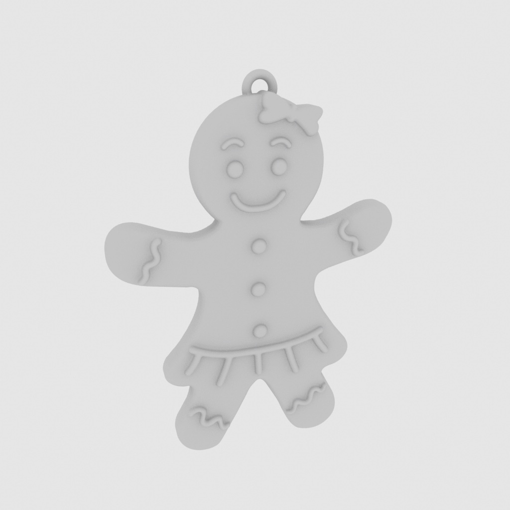 Free 3D file Gingerbread Woman Decoration Ornament・Object to download ...