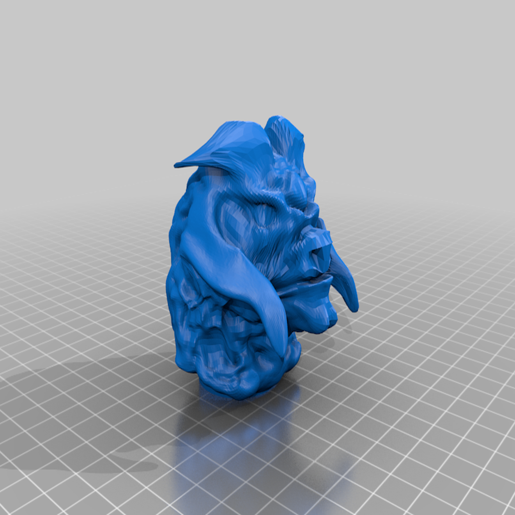 Free STL file DEMON HEAD_006 👫・3D print design to download・Cults