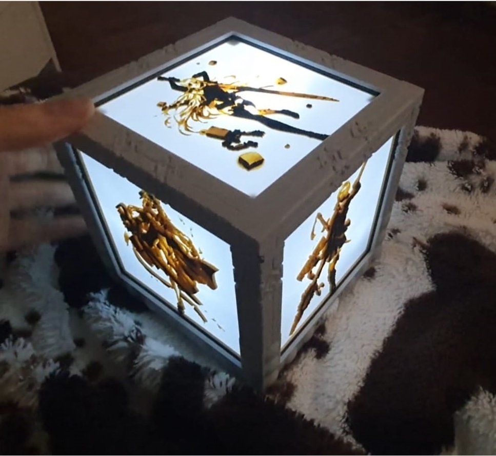 Free 3D file Lampara cubo sin cables 🪞・3D printer model to download・Cults