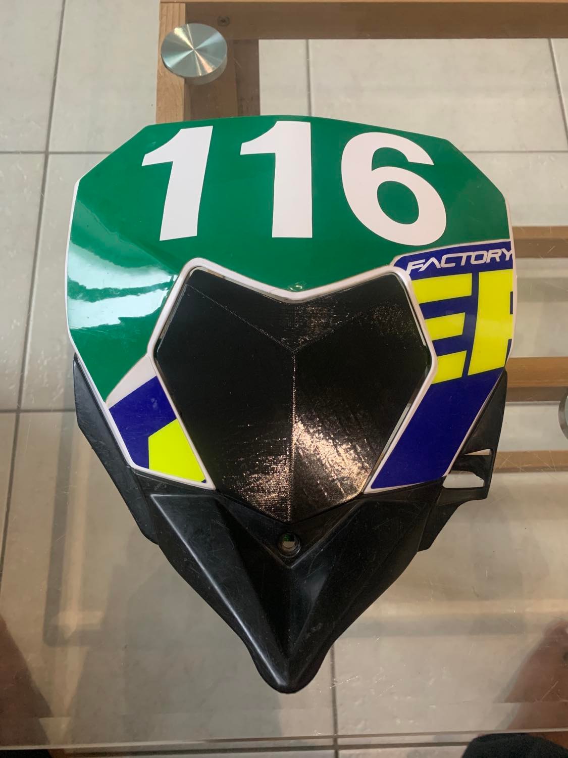 STL file SHERCO headlight cover・3D printer design to download・Cults