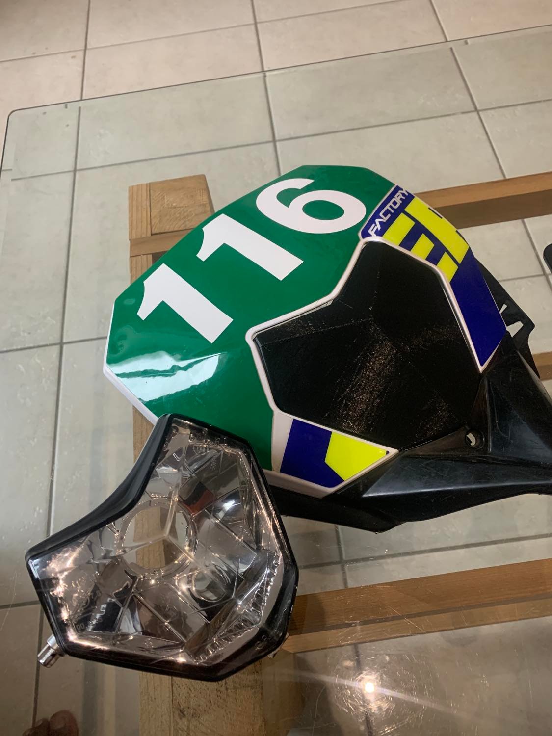 STL file SHERCO headlight cover・3D printer design to download・Cults