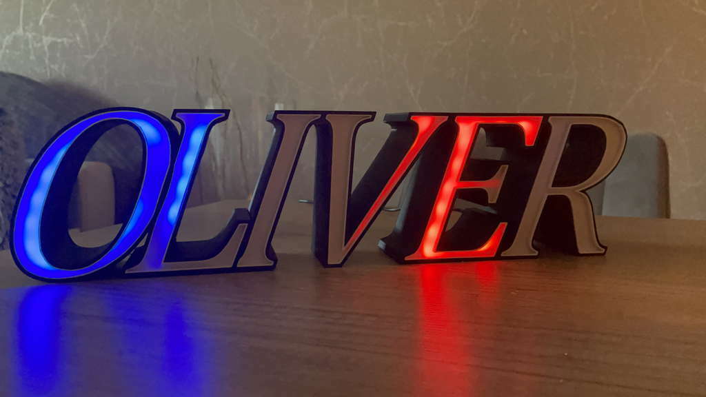 Free 3D file 3D Name Oliver 🧑‍🔧・3D printing model to download・Cults