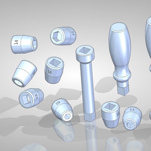Download STL file HEXAGONAL SOCKET WRENCH • Object to 3D print ・ Cults