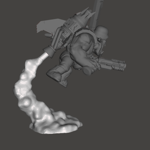 Download 3D print files Stormboyz Rokkit Pack Fumes Stand ・ Cults
