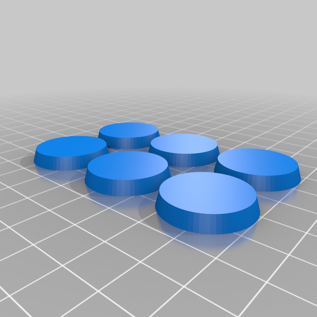 Free 3D file 6 x 25mm circular bases・3D print design to download・Cults