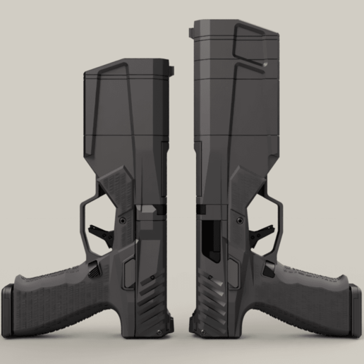 Download 3D printer model SilencerCo Maxim 9 (Long and Short ...