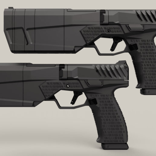 Download 3D printer model SilencerCo Maxim 9 (Long and Short ...