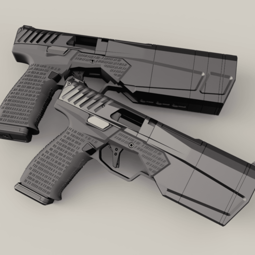 Download 3D printer model SilencerCo Maxim 9 (Long and Short ...