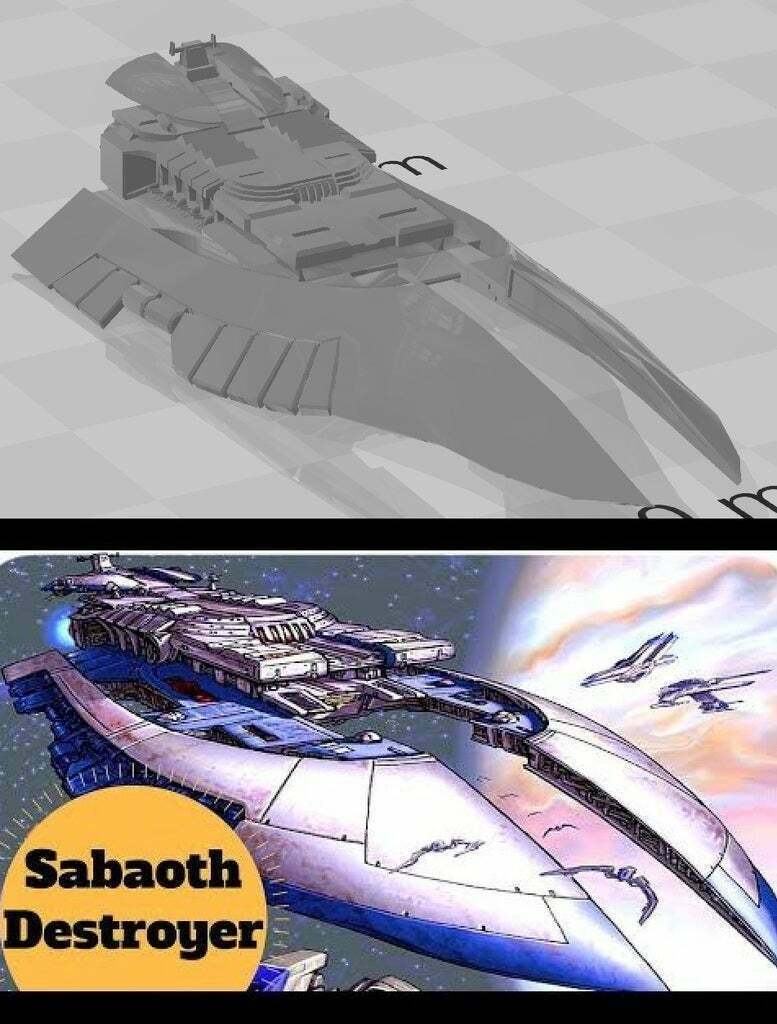 Free STL file Sabaoth Destroyer・3D printable design to download・Cults