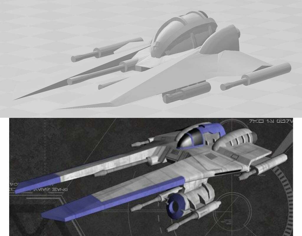 Free STL file Sabaoth Defender, Star Wars Starfighter ⭐・3D printing ...