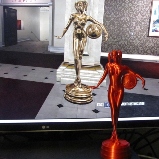 Impression 3d Duke Nukem Forever Casino Girl Statue 1 ・ Cults