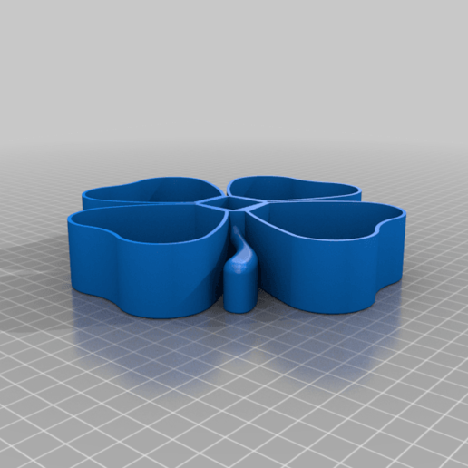 Download free STL file four-leaf clover Box for small things • 3D ...