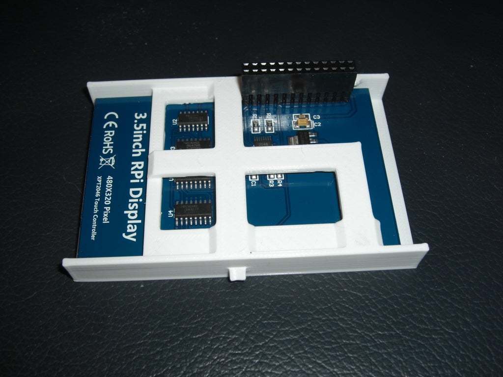 Download free STL file Octopi touch 3.5 Raspi case + CR10 mount • 3D ...