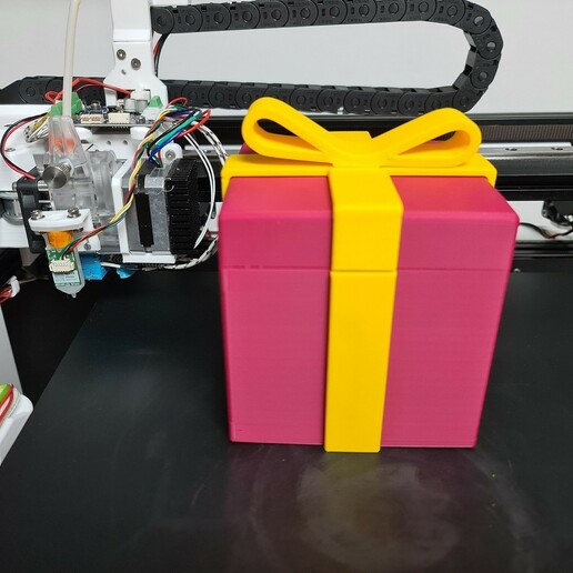 Download free STL file Gift Box 100 • 3D print model ・ Cults