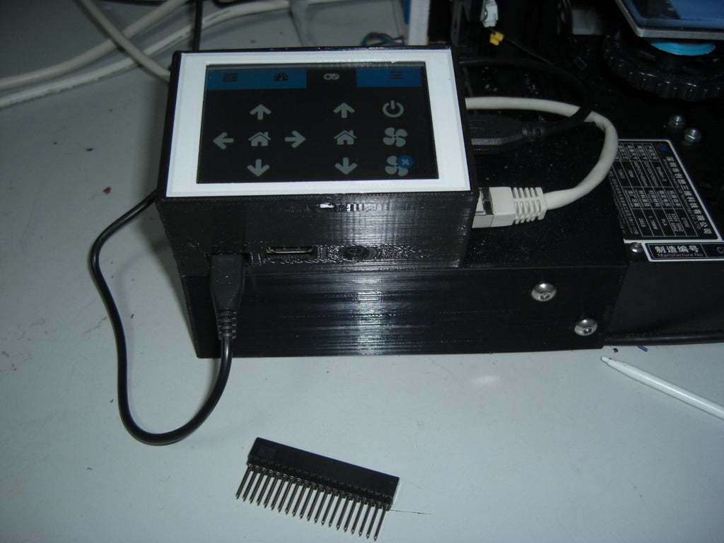 Download free STL file Octopi touch 3.5 Raspi case + CR10 mount • 3D ...