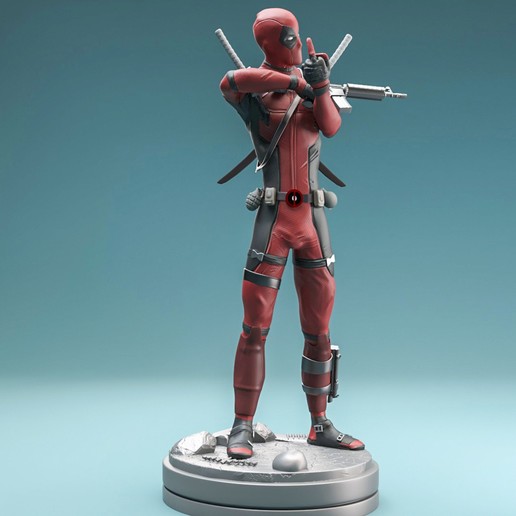 Download 3D printer model Deadpool statue 3D print ・ Cults