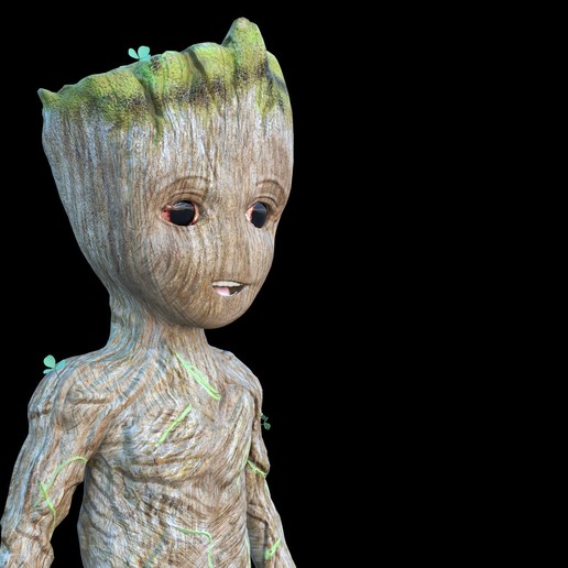 Download OBJ file baby groot • 3D printer model ・ Cults