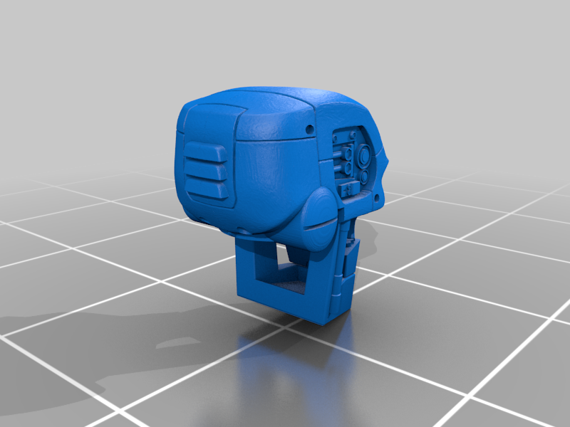 Free STL file ABC Warrior / Ambot Head 28mm 👽・3D print model to ...