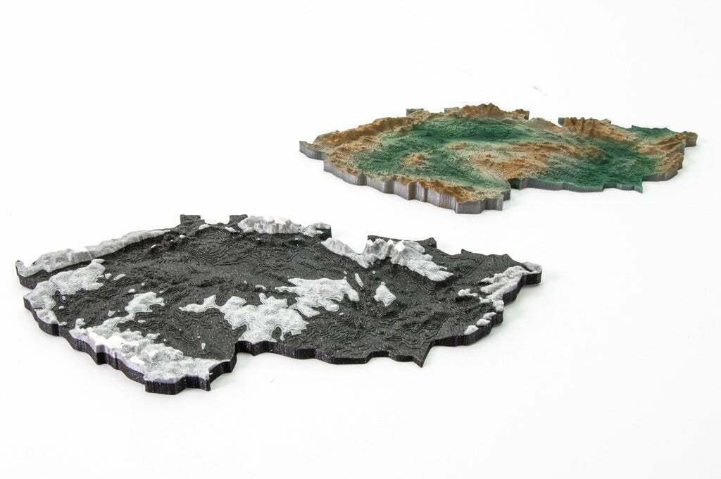 Free STL file The Czech Republic 3D terrain model 🎨・3D printing idea to ...